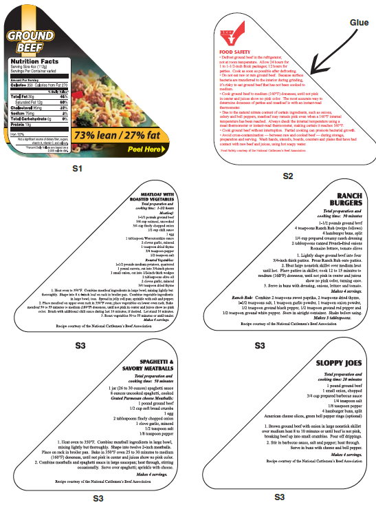 Ground Beef 73% Lean 27% Fat Merchandising Labels - In Stock – Labels Now
